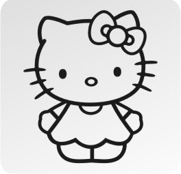 Siluetas de Hello Kitty - Imagui