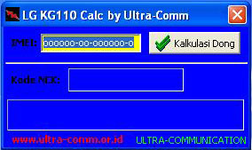 Unlockitfree: LG KG 110 Calculator