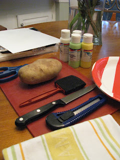 CREATE STUDIO: Potato Print Tutorial