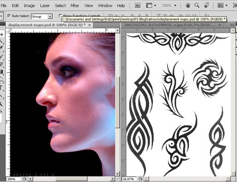 Free PhotoshopTutorials: How To Create a Tattoo Using Adobe Photoshop CS4