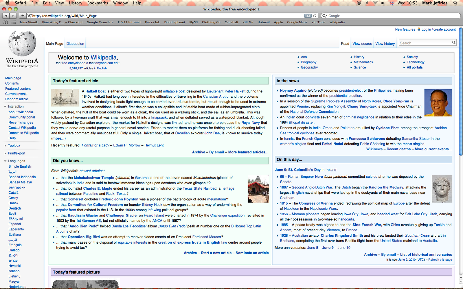 The Blog of Mark Jeffries: WIKIPEDIA REDESIGN.