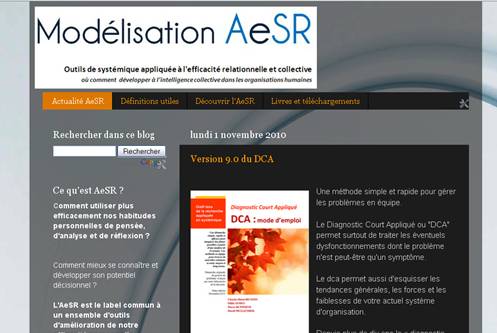 AeSR - modélisations systémiques: 2010-11
