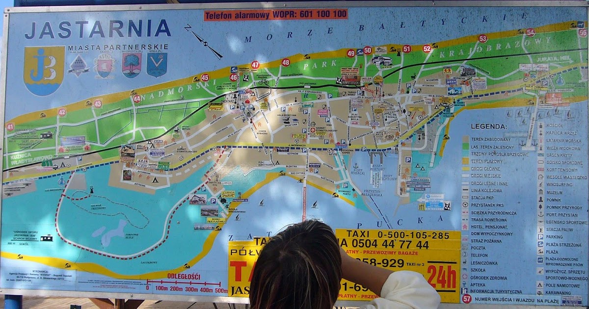 SOBISZ: JASTARNIA MAPA PORT PLAŻA MOLO