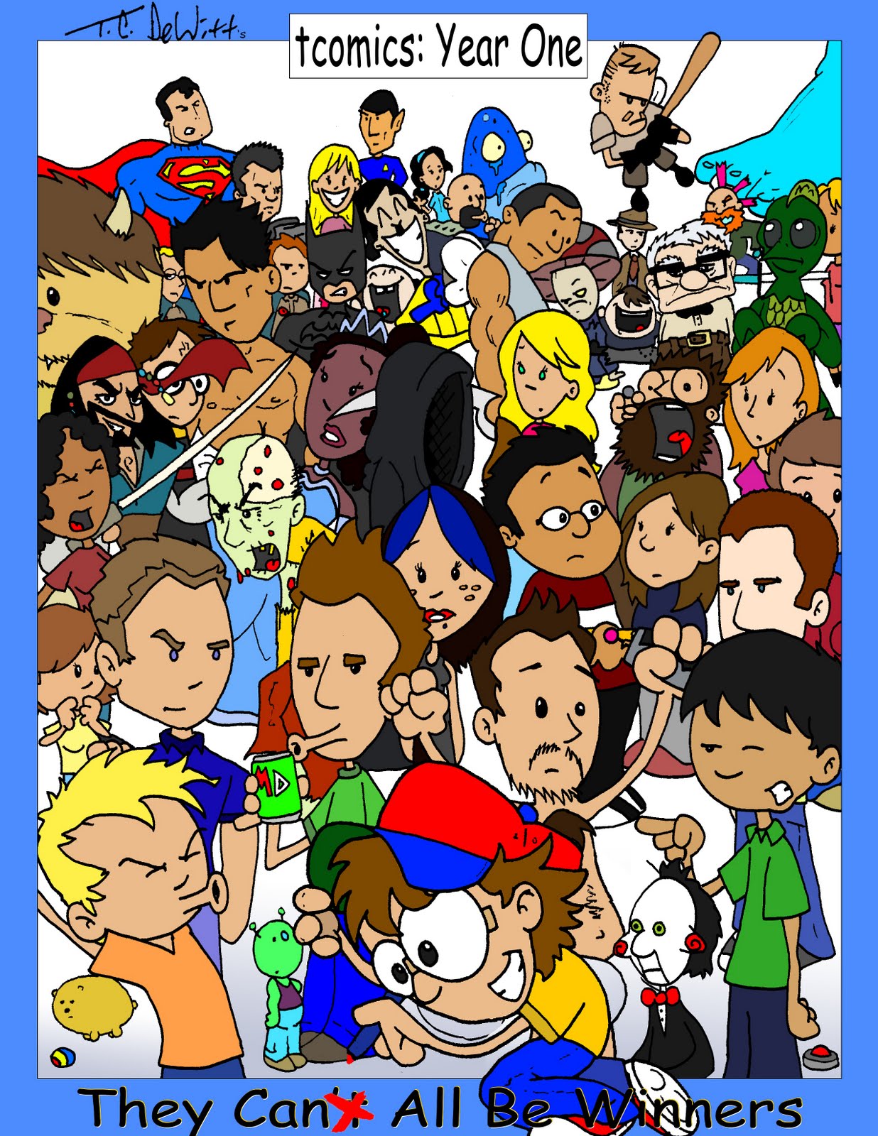 T.C. De Witt - the writing: tcomics - Year One: They CAN All Be Winners