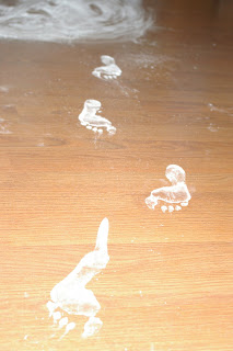 Moon Mania: Baby Powder footprints