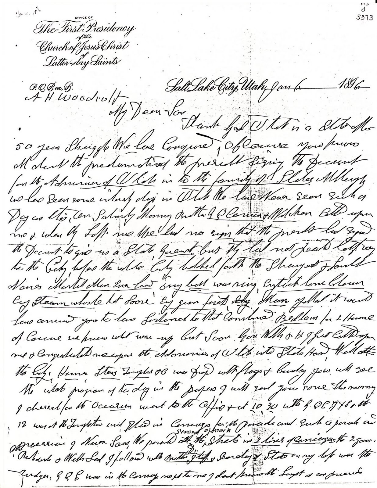 Turn the Hearts: Utah Statehood 1896