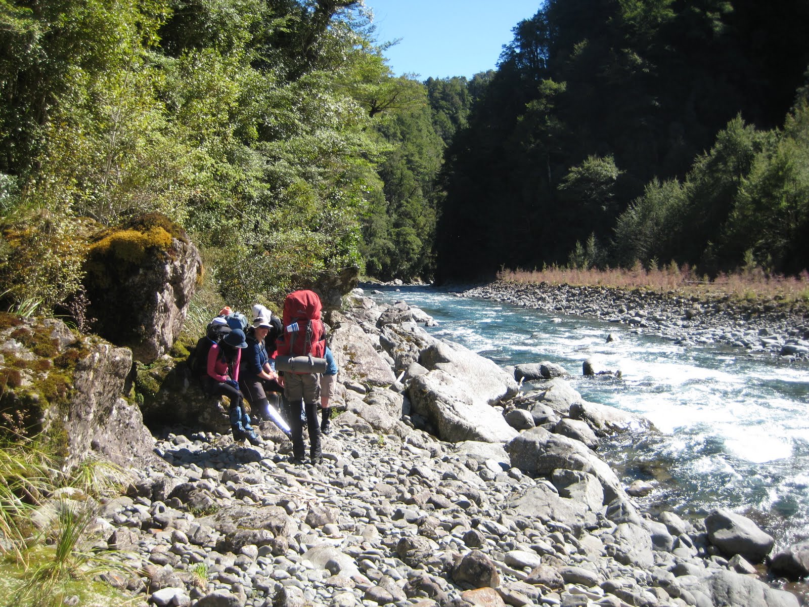 Brad and Catherine in New Zealand: Otehake Hot Springs