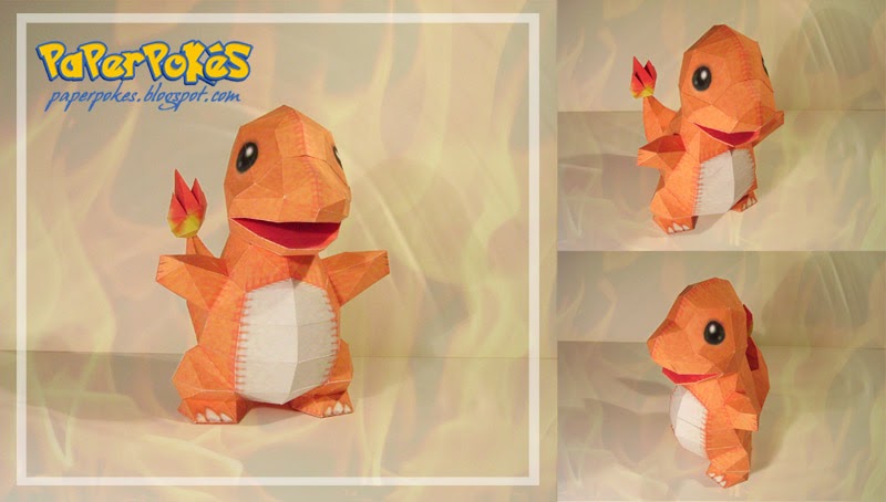 PaperPokés - Pokémon Papercraft: POKéDOLLS Team 1 - Charmander ...