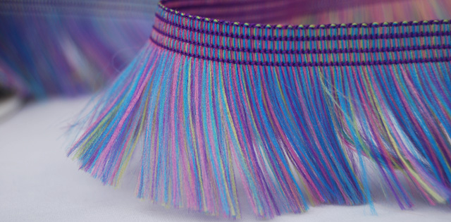 Purple Multi Fringe Trim