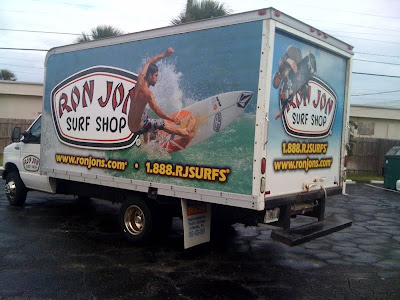 A1A Sign Wave: Ron Jon Surf Shop Box Truck Wrap