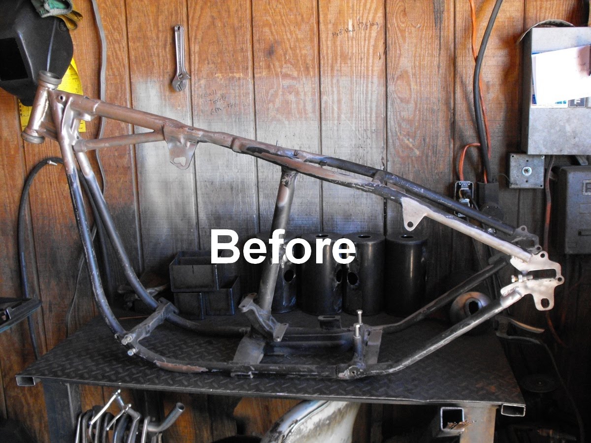 Elswick Cycles: Shovelhead Swingarm Frame Hardtail Conversion