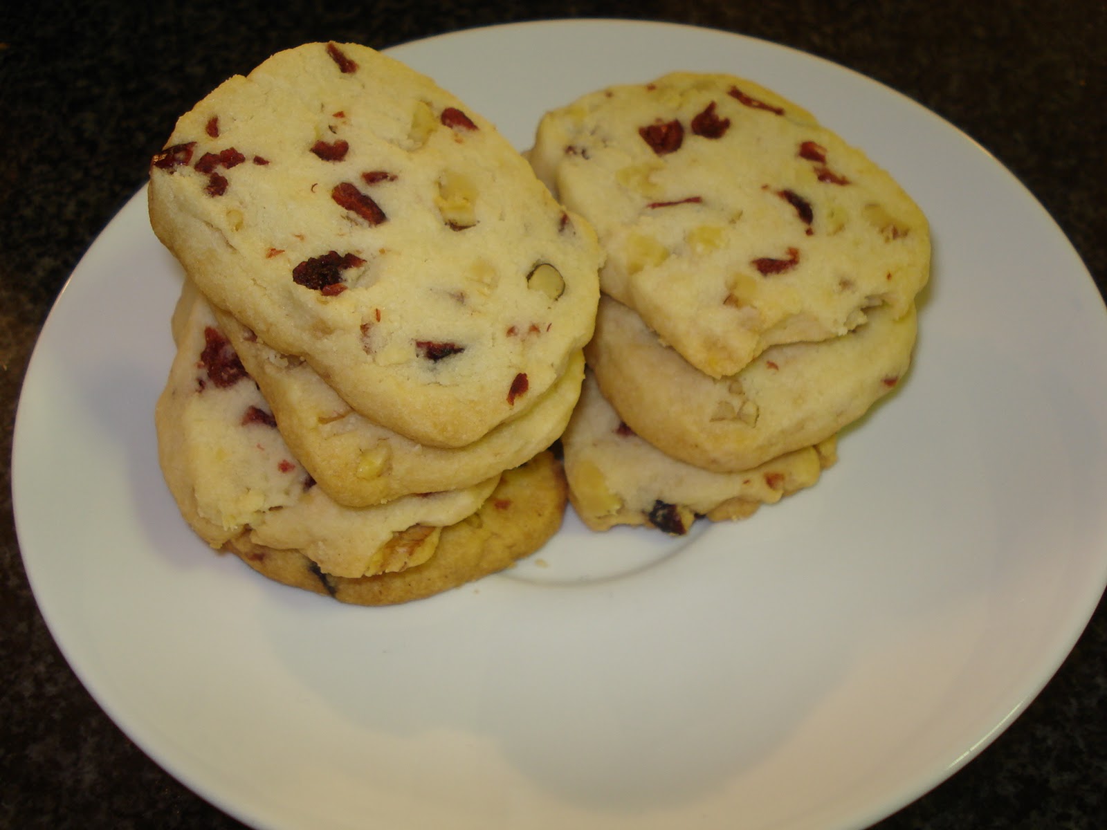 Death By Cupcakes: Cranberry Walnut Shortbread Cookies