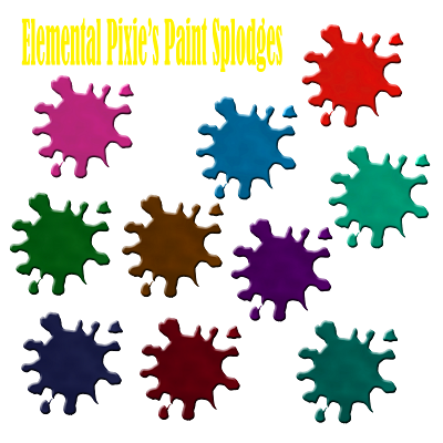 Pixiedust's other place: Paint splodges!