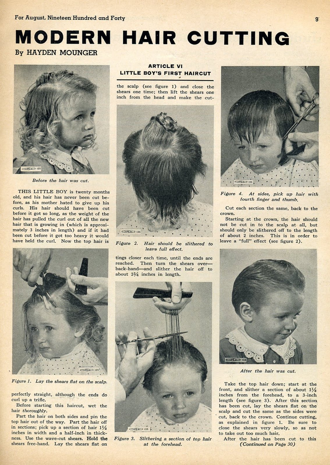 Beauty is a thing of the past: Little Boy's First Haircut