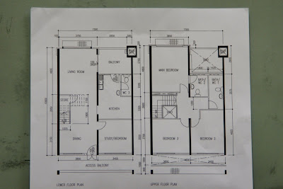 From a 4 room flat to an Executive Maisonette: Floorplan of my maisonette