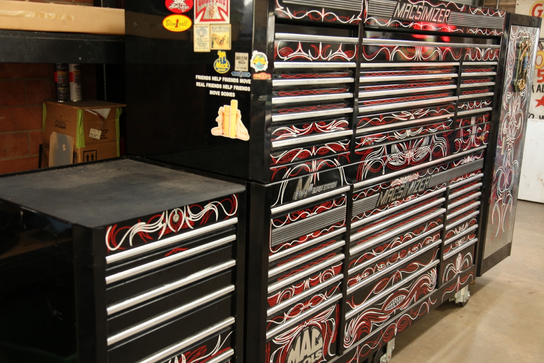 the slowest man in the world on the road: ...mac tools...