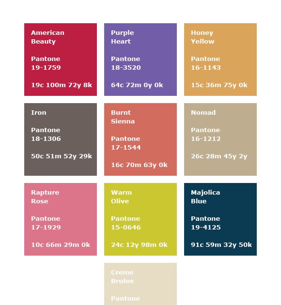 enVision: Color 101 – Pantone Fall 2009 Color Trends