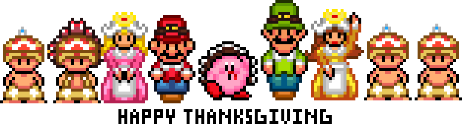 DreamingSoda: Happy Thanksgiving Nintendo Style!
