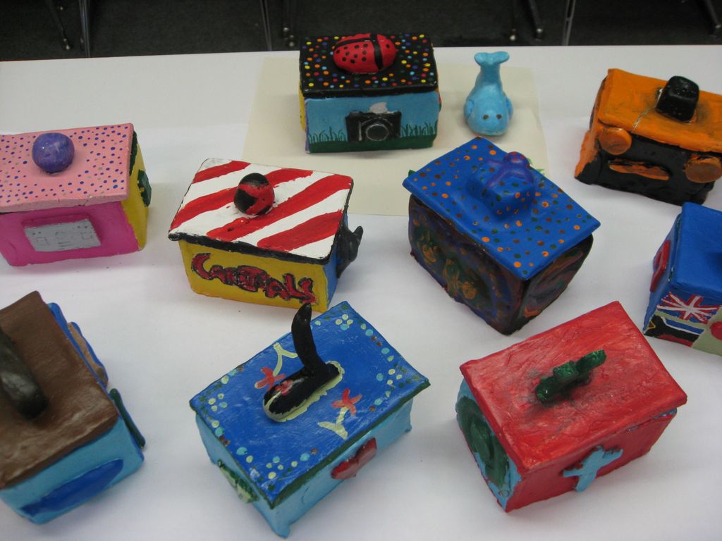 ART with Mrs. Smith: "ME" clay boxes