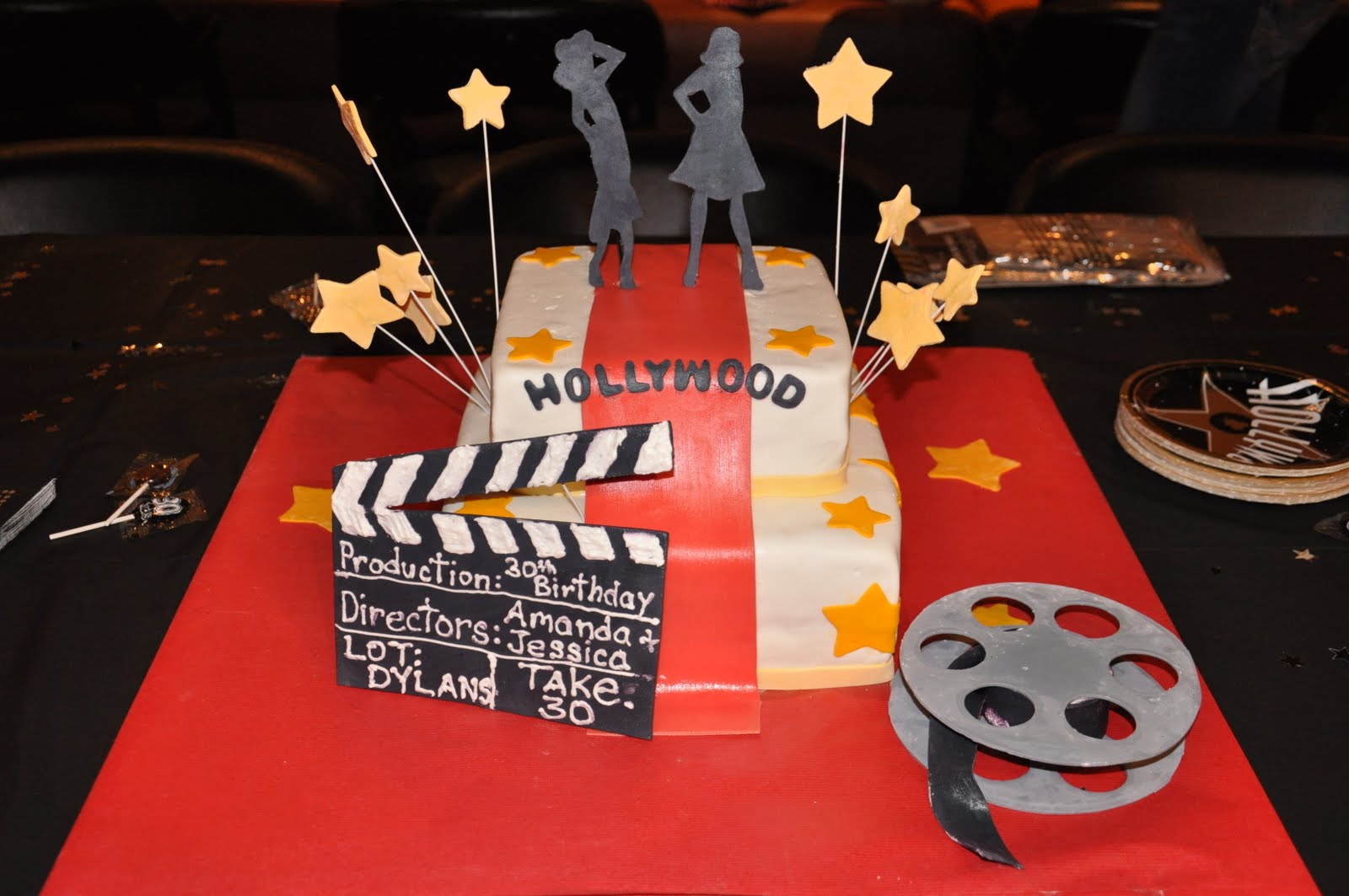 The 2 Pink Ladies: Hollywood Fondant Cake