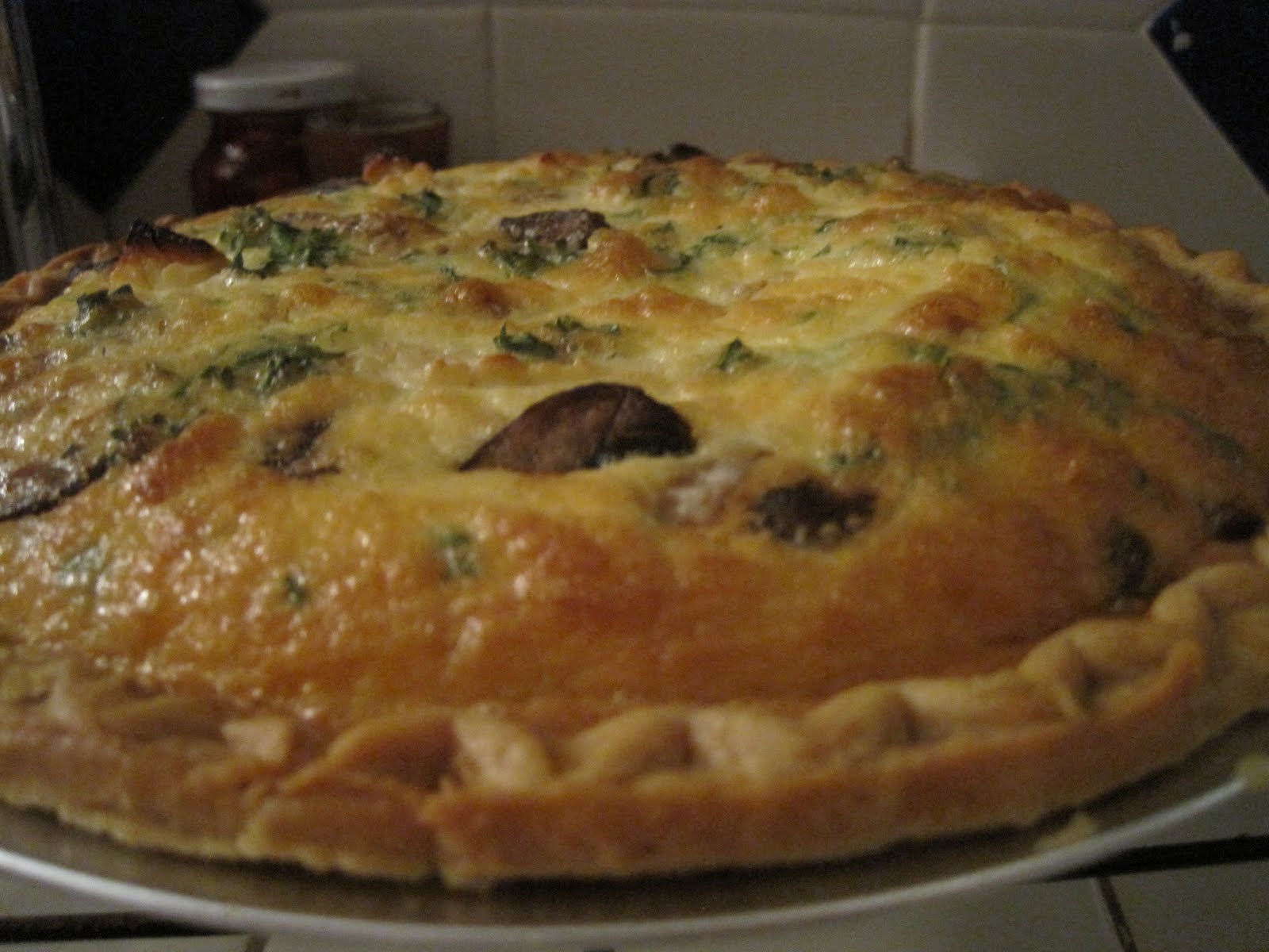 BaketyBakeBake: Mushroom and Blue Cheese Quiche