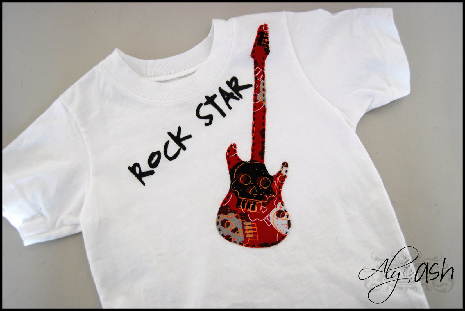 Tutorial Tuesday: Rock Star Tee & Template ~ Aly&Ash