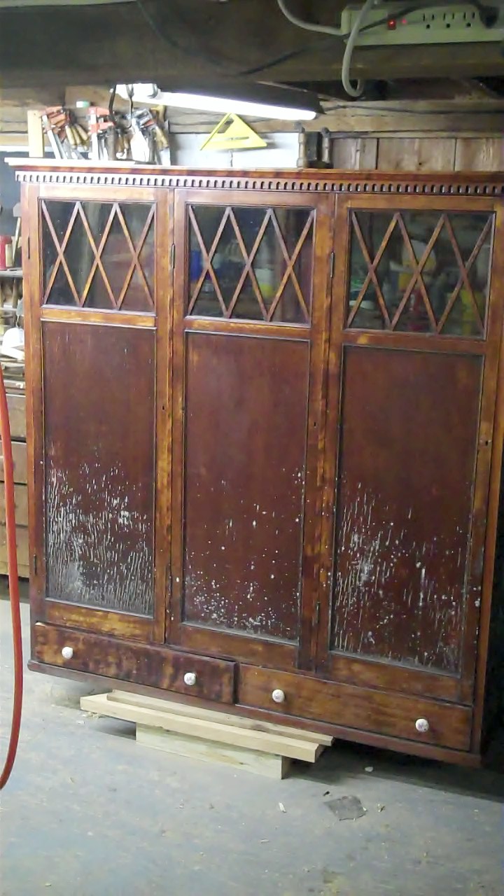 John Mark Power, Antiques Conservator: Player Piano Roll Cabinet (ca. 1920)