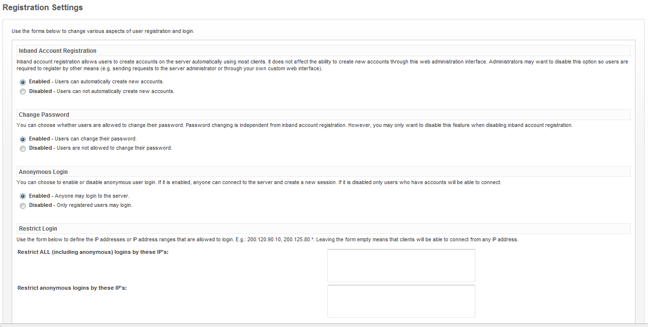 Openfire Server Configuration Infrastructure For Instant Messaging 8631