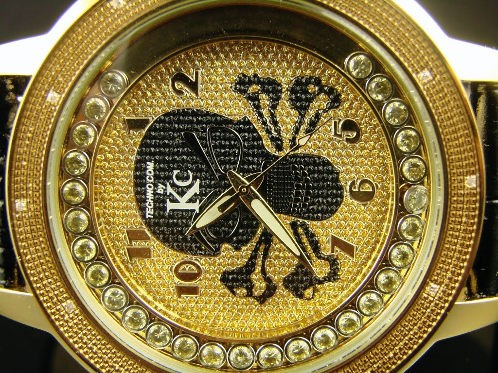 new_york_jewels: TECHNO COM KC/JOJO/JOE RODEO CANARY SKULL DIAMOND WATCH