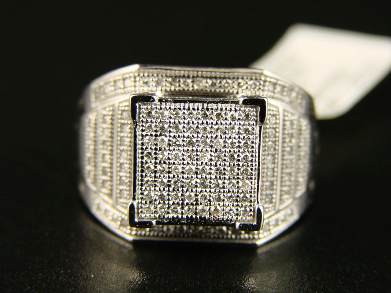 new_york_jewels: LADIES WOMENS DIAMOND ENGAGEMENT SQUARE SHAPE RING .50