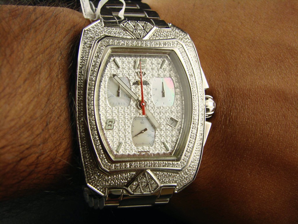 new_york_jewels: AQUA MASTER JOJO JOE RODEO TECHNO KC DIAMOND WATCH 2.5C