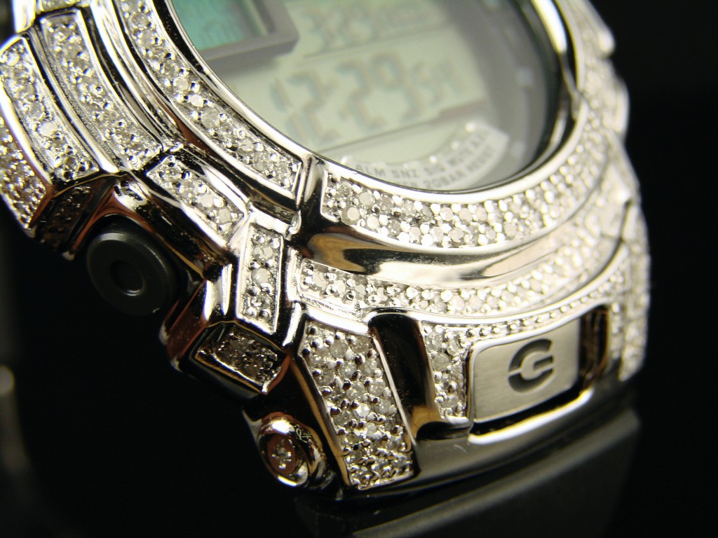 new_york_jewels: CUSTOM G-SHOCK/G SHOCK MENS DIAMOND WATCH 4.3 CT JOJO