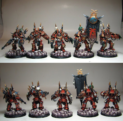 Chaos Brushes: World Eater Terminators complete!