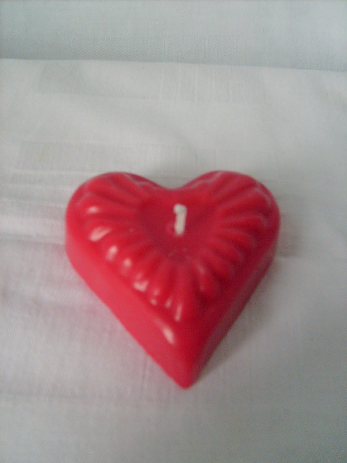 ARTA PE LUMANARI: Lumanare inima mica