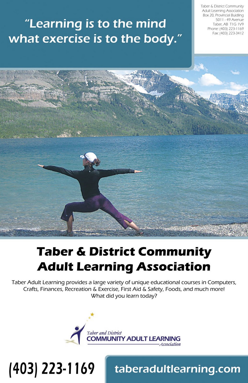 Clint Mattson's Design & Layout Portfolio: Posters for Taber Adult Learning