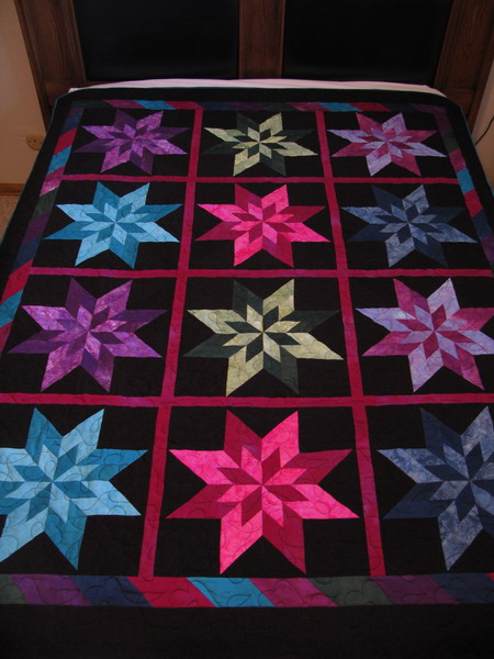 MooseStash Quilting: Blazing Stars