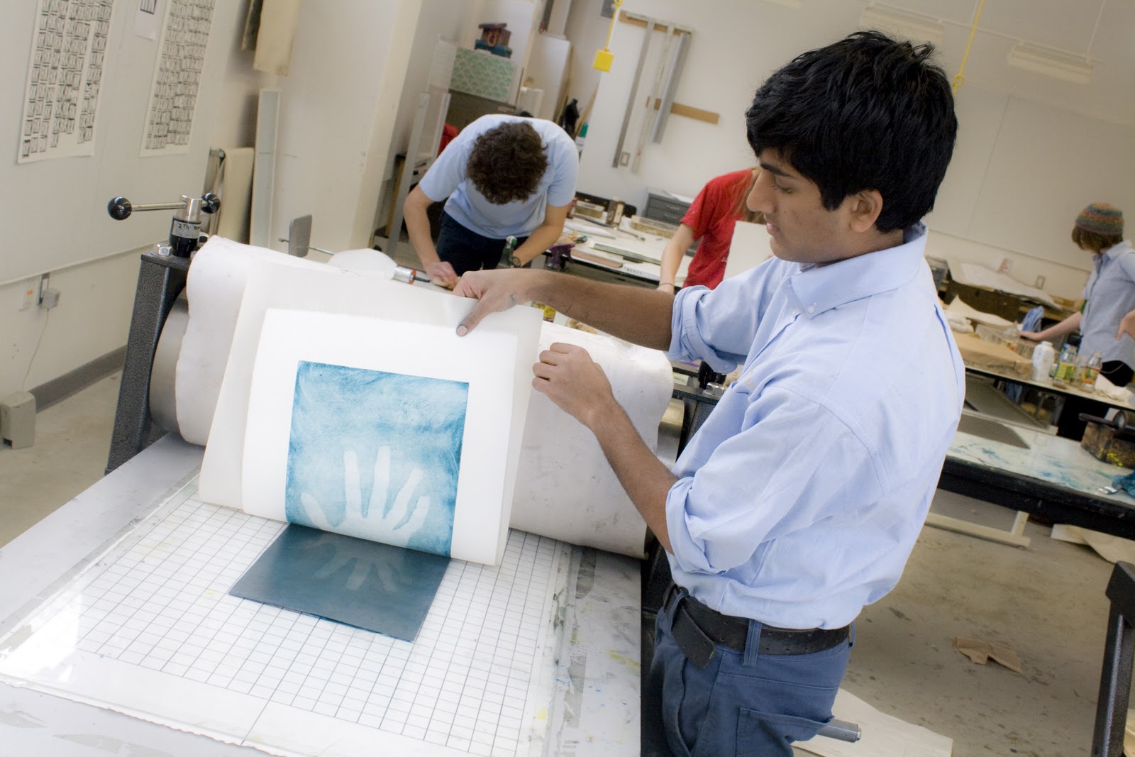 Visual Art School: The end of the semester in Printmaking.