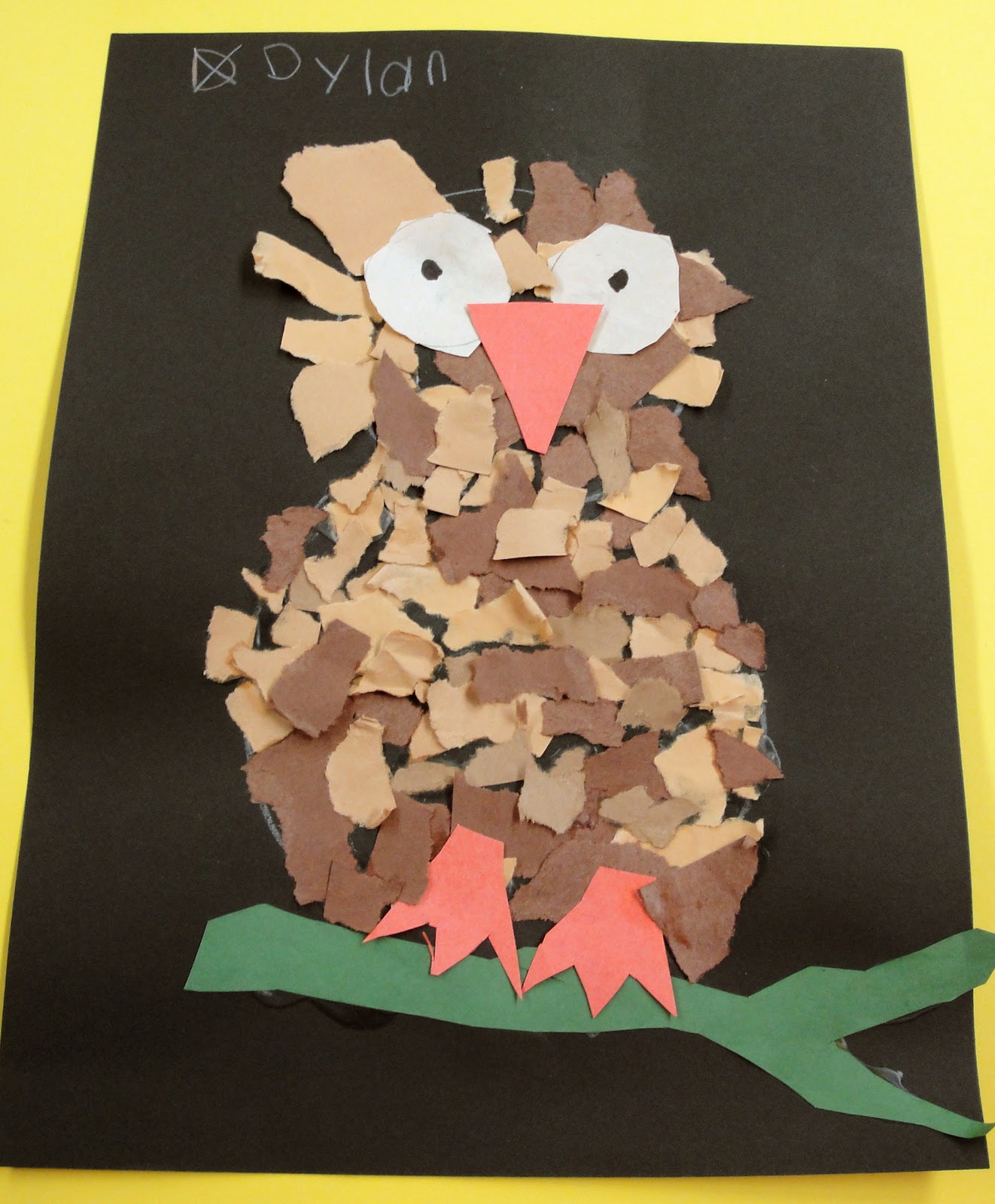 Kindergarten's Torn Paper Owl | Mrs. Hood's Art Room