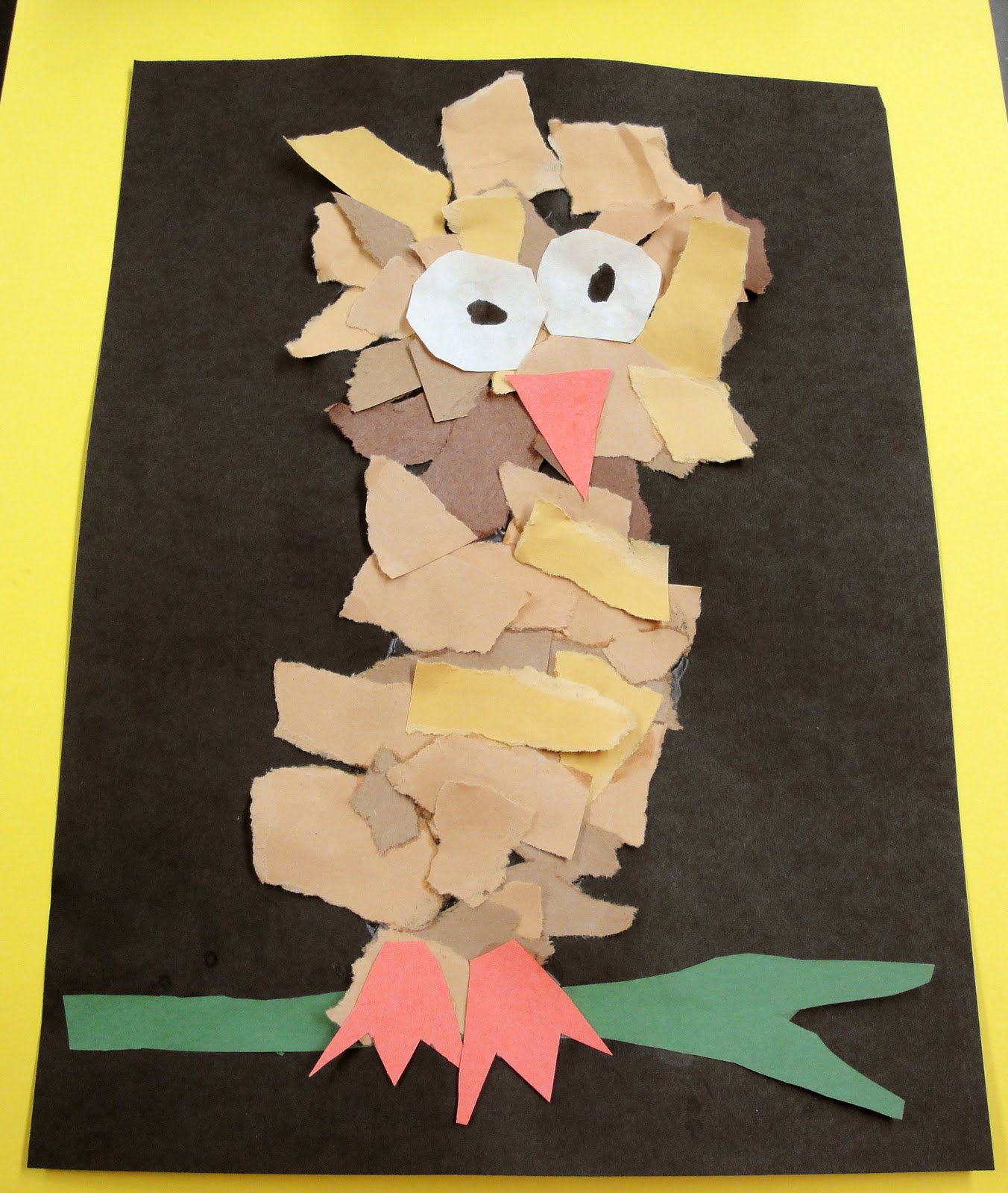 Kindergarten's Torn Paper Owl | Mrs. Hood's Art Room
