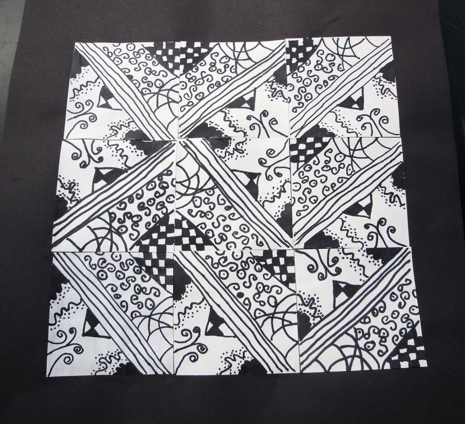 9 Square Design | Mrs. Hood's Art Room