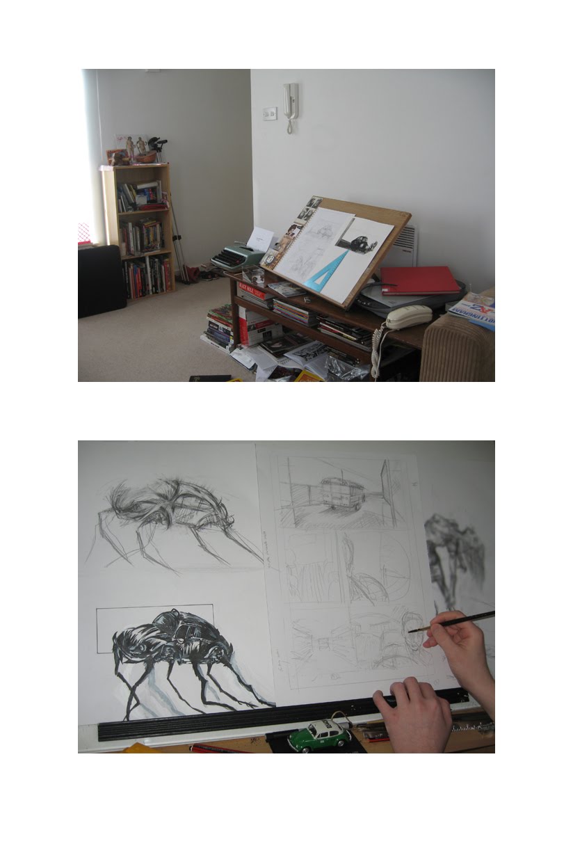 Valente @ the drawing board: analogue art