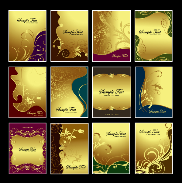 Vectorian art: Gold Card Vintage Vectorfree download, free download ...