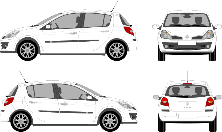 Vectorian art: Renault Clio Vector Free Downloadfree download, free ...