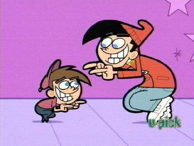 TIMMY TURNER Y CHIP CANARIO EN EL MUSICAL V-I-C-K-Y - LOS PADRINOS MAGICOS