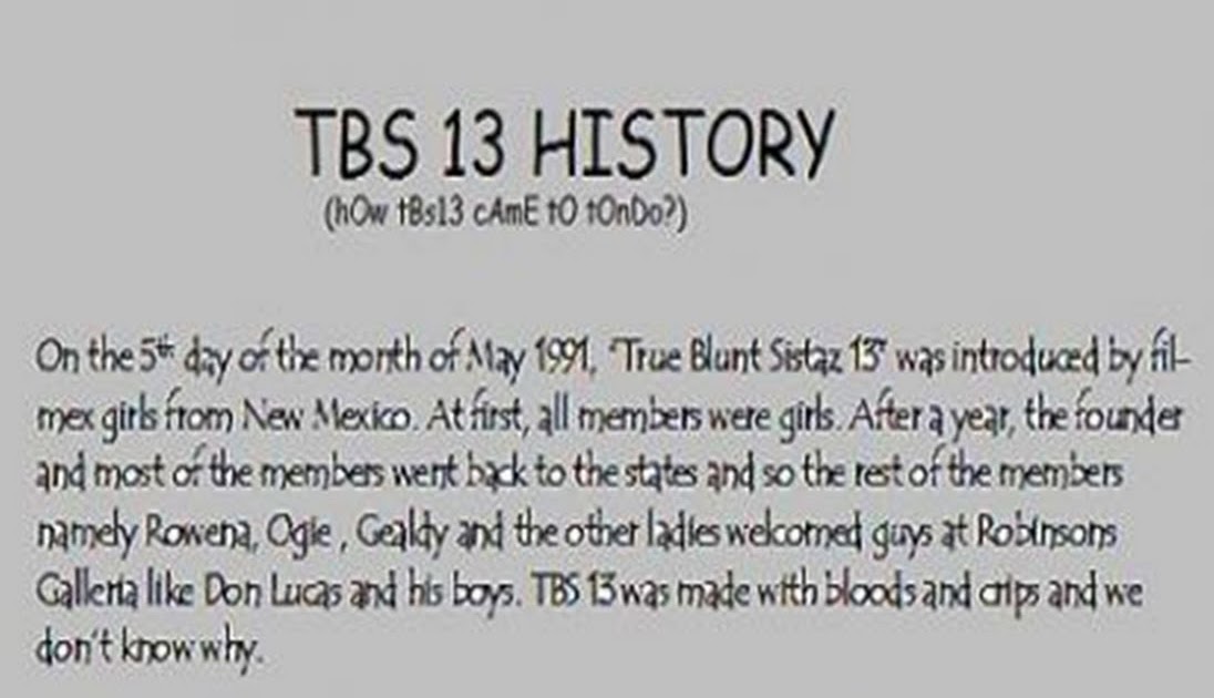 About Gangs and Fraternities: True Brown Style TBS 13 Philippines