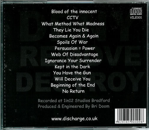 No More... Nuclear Bombs!: Discharge - Disensitise (2008)