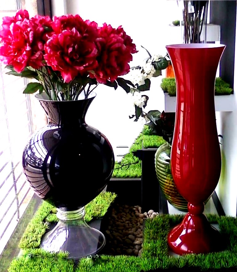 Vas Bunga Kaca | Vas Cantik dari Gelas | WW Design - Handmade Glass ...