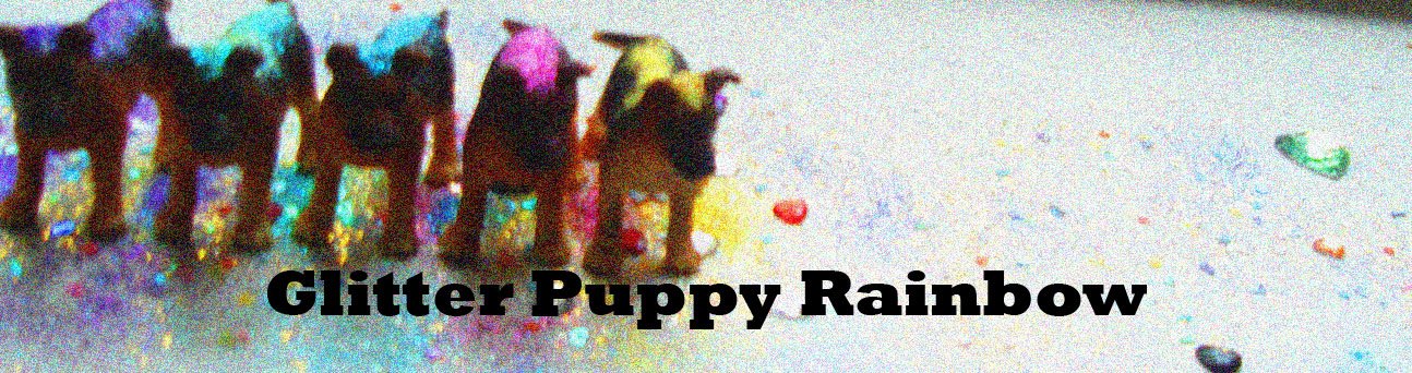 glitter puppy rainbow: Rainbow puppy?