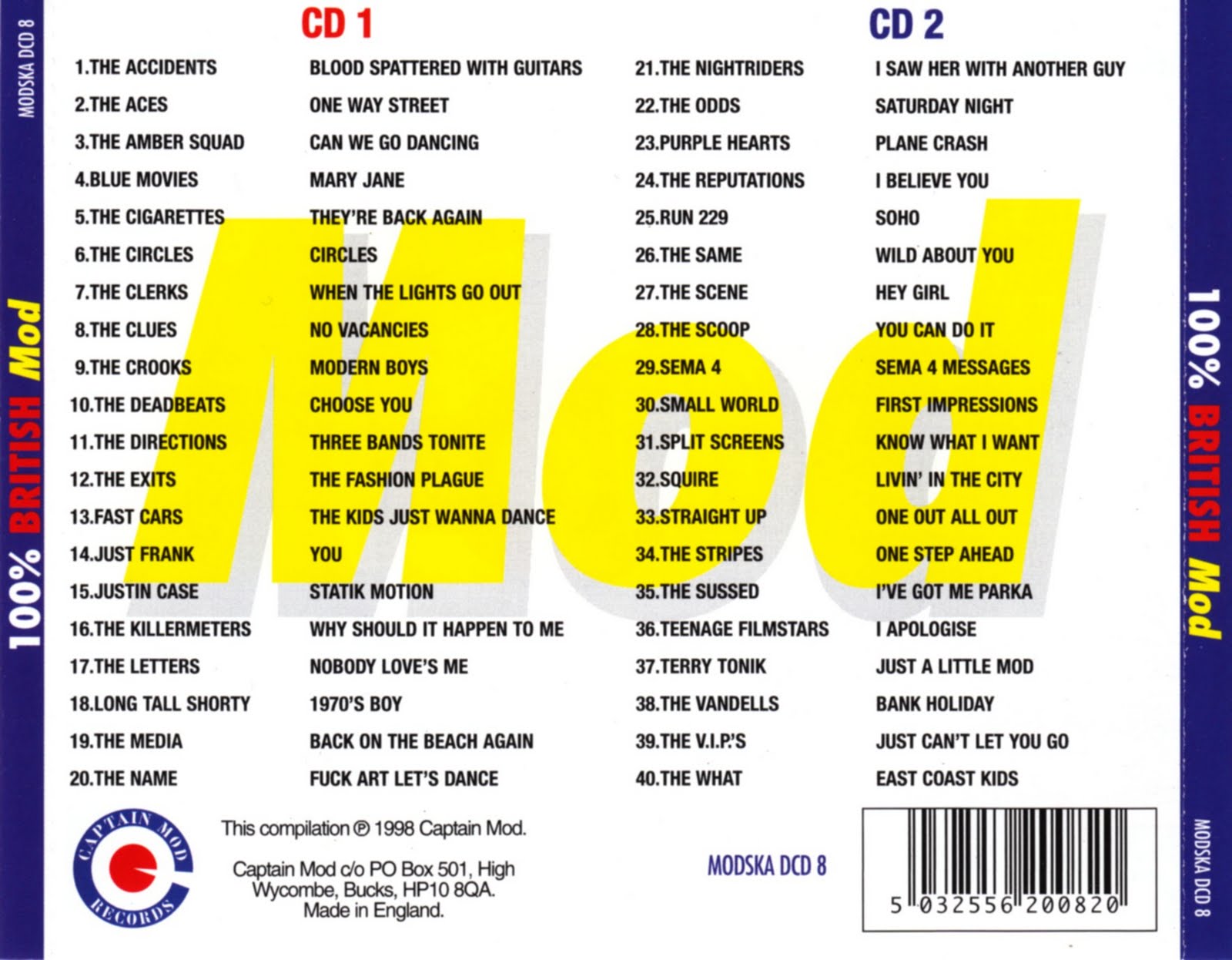 We Love Punk: 100% British Mod "The most definitive UK Mod collection ever"