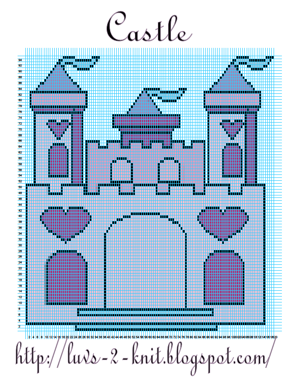 Cro Knit Inspired Creations By Luvs2knit: Castle Crochet Chart Pattern ...